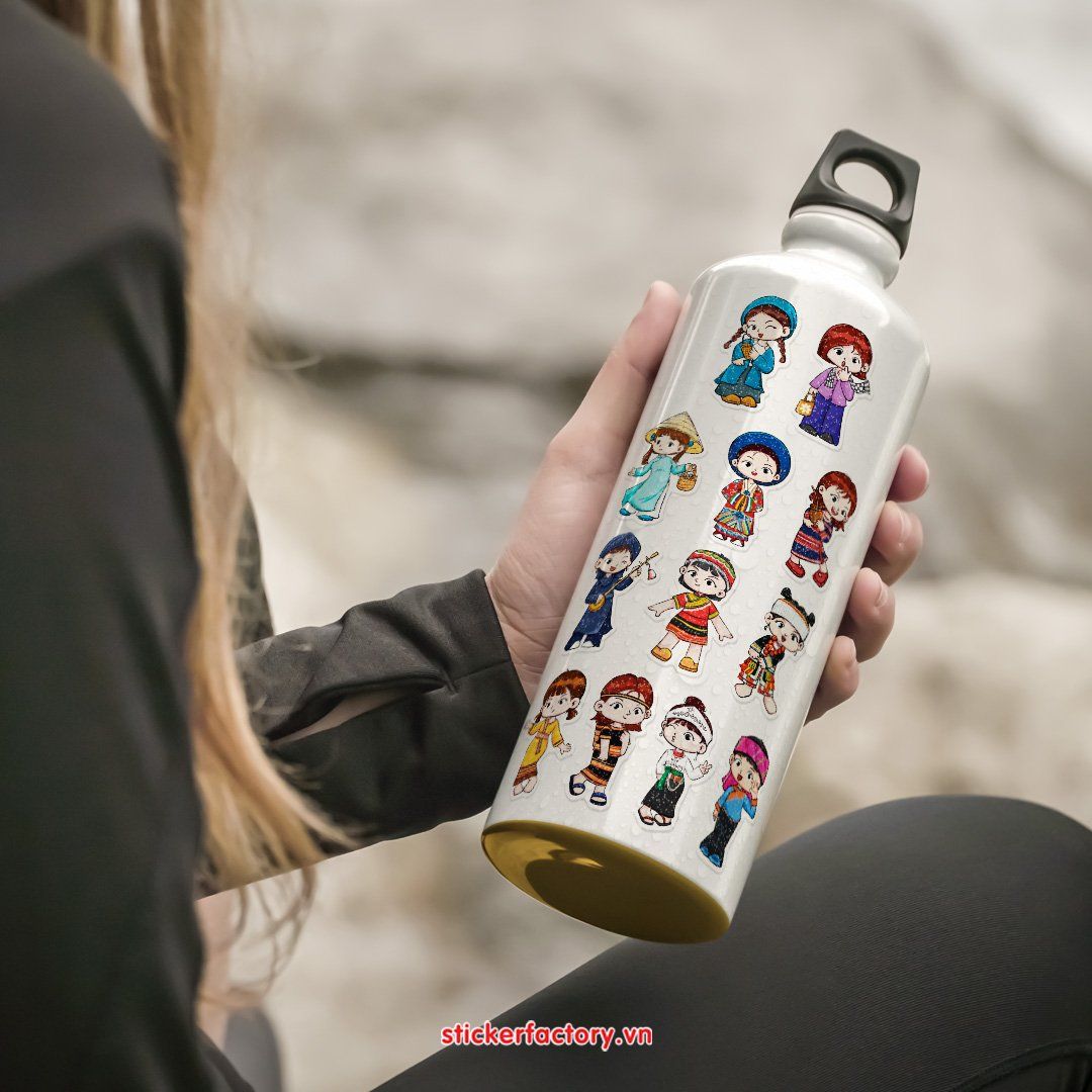 Vol.46 Vietnamese Traditional Costumes - Little sticker sheet A6 – Sticker Factory