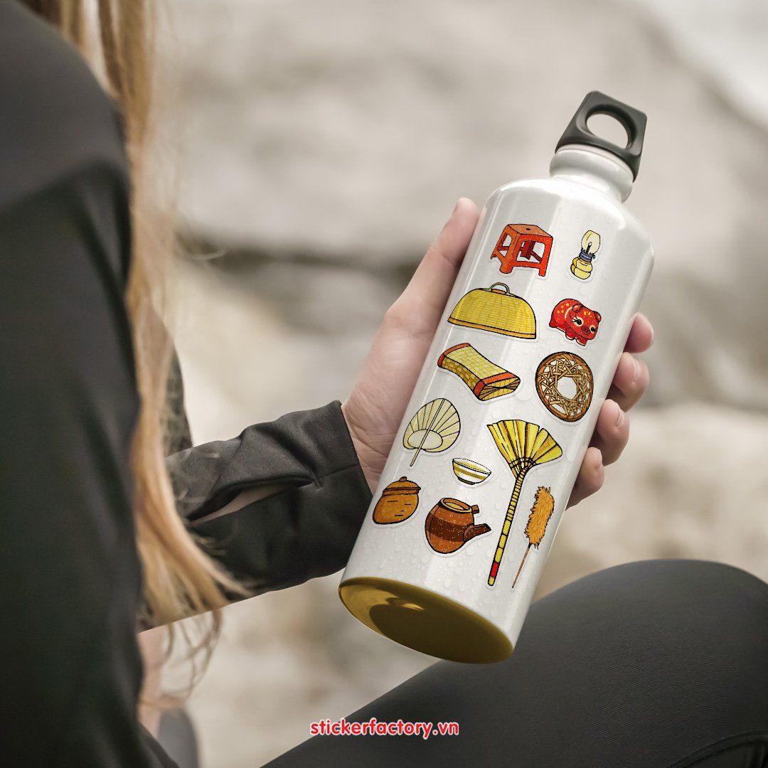 Vol.48 Vietnamese Traditional Daily Items - Little sticker sheet A6 – Sticker Factory