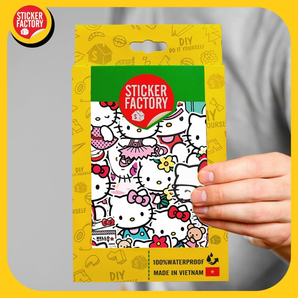 HELLO KITTY - Set 100 sticker hình dán – Sticker Factory