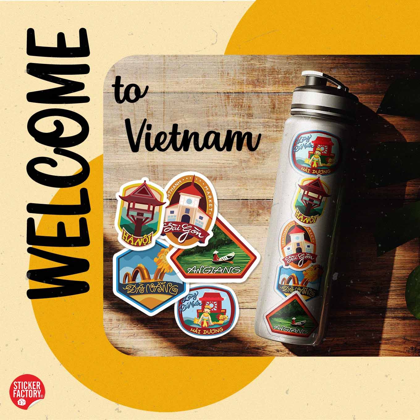 Welcome to Vietnam - Set 100 stickers – Sticker Factory