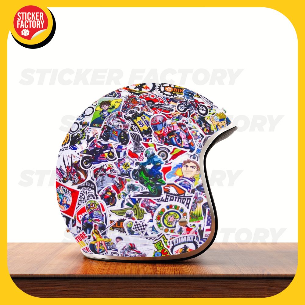 Set 100 Sticker hình dán - Motorcycle – Sticker Factory