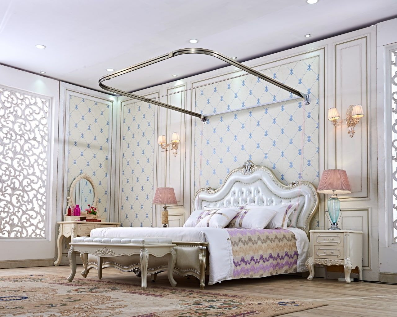 Mùng ròng rọc không khoan cao cấp - Mã số 803 – Mùng ngủ cao cấp Mộc Miên