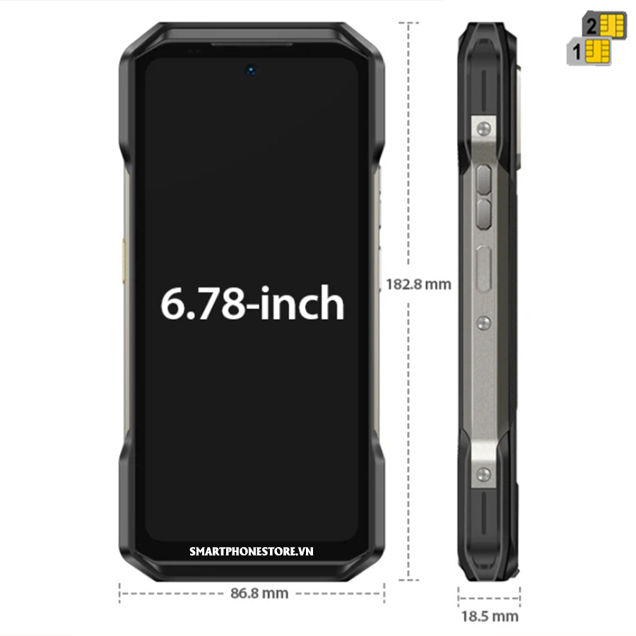 Ulefone Armor 27Pro - 5G IP68/69K Pin10600mAh Cam50/64/32MP Ram24/256G – Siêu Bền Pin Khủng