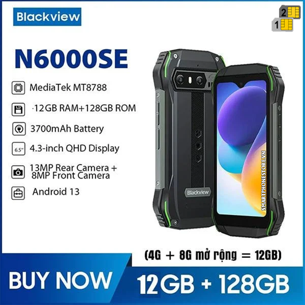 Blackview N6000se - Mini 4.3inch IP68/69K Ram12/128GB Cam13/8MP Pin370 ...