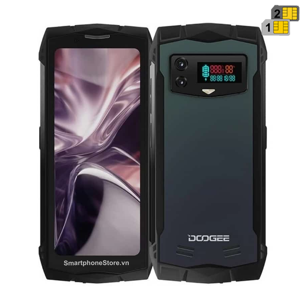 Doogee Smini - IP68/69K 2 màn hình mini 4.5" Ram15GB Cam50MP pin3000mA ...