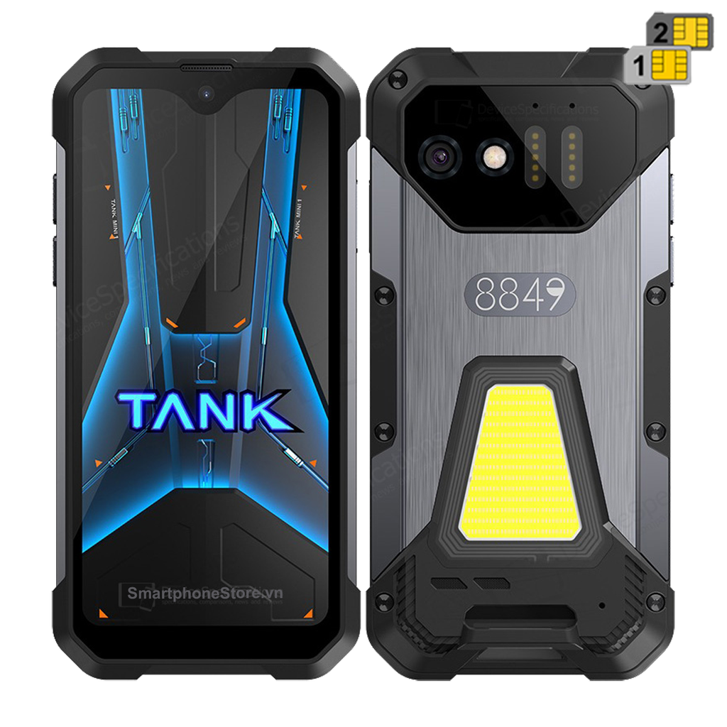 Unihertz Tank Mini 1 (UH8849) - Siêu bền nhỏ 4.3inch Ram12GB Pin5800mA ...