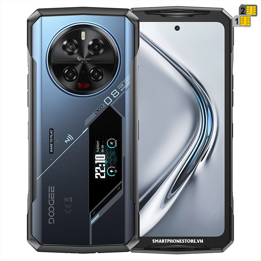 Dooogee V40 Pro - 5G IP68/69K 6.78" Camera AI 200MP/32MP Ram36GB Rom51 – Siêu Bền Pin Khủng