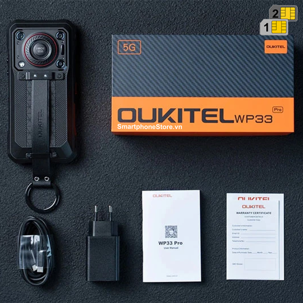 Oukitel WP33 Pro - 5G IP68/69K LOA CÔNG SUẤT 5W Pin22000mAh Ram24GB Ca – SmartPhoneStore.vn