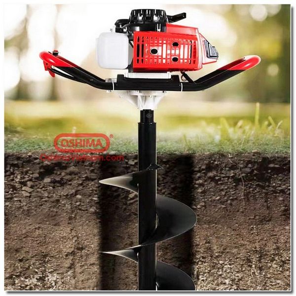 Máy khoan đất khoan lỗ trồng cây Oshima 2P đỏ Q – OshimaVietnam.com