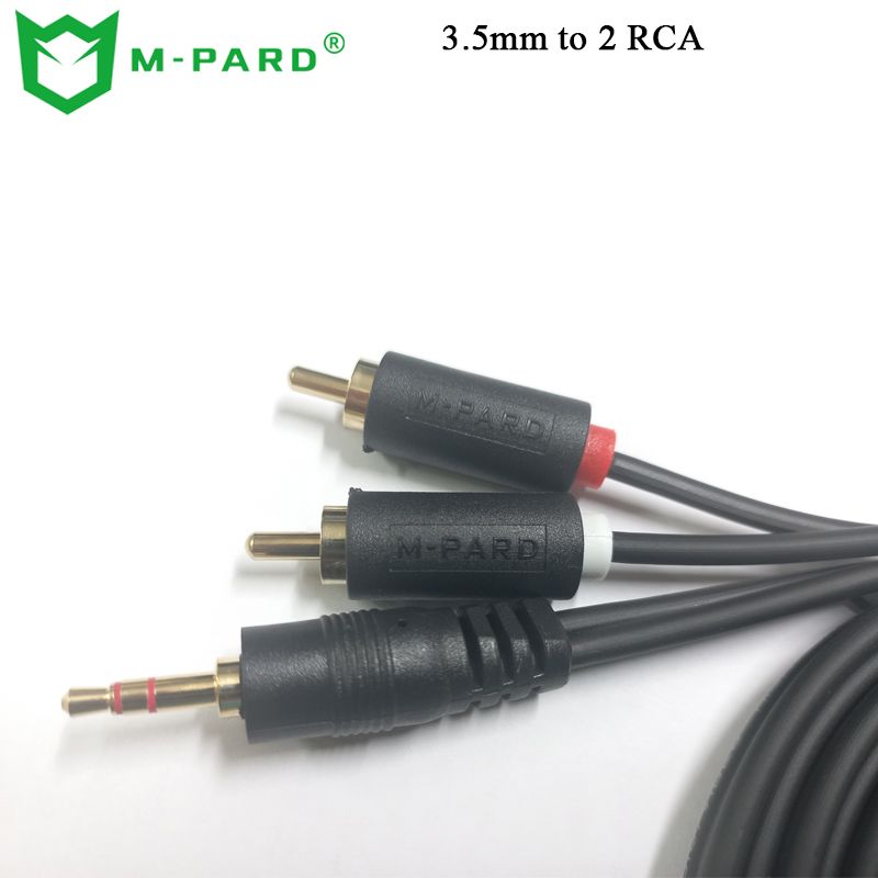 Dây cáp loa 3.5mm ra 2 RCA chính hãng M-PARD dài 1.5M đến 20M