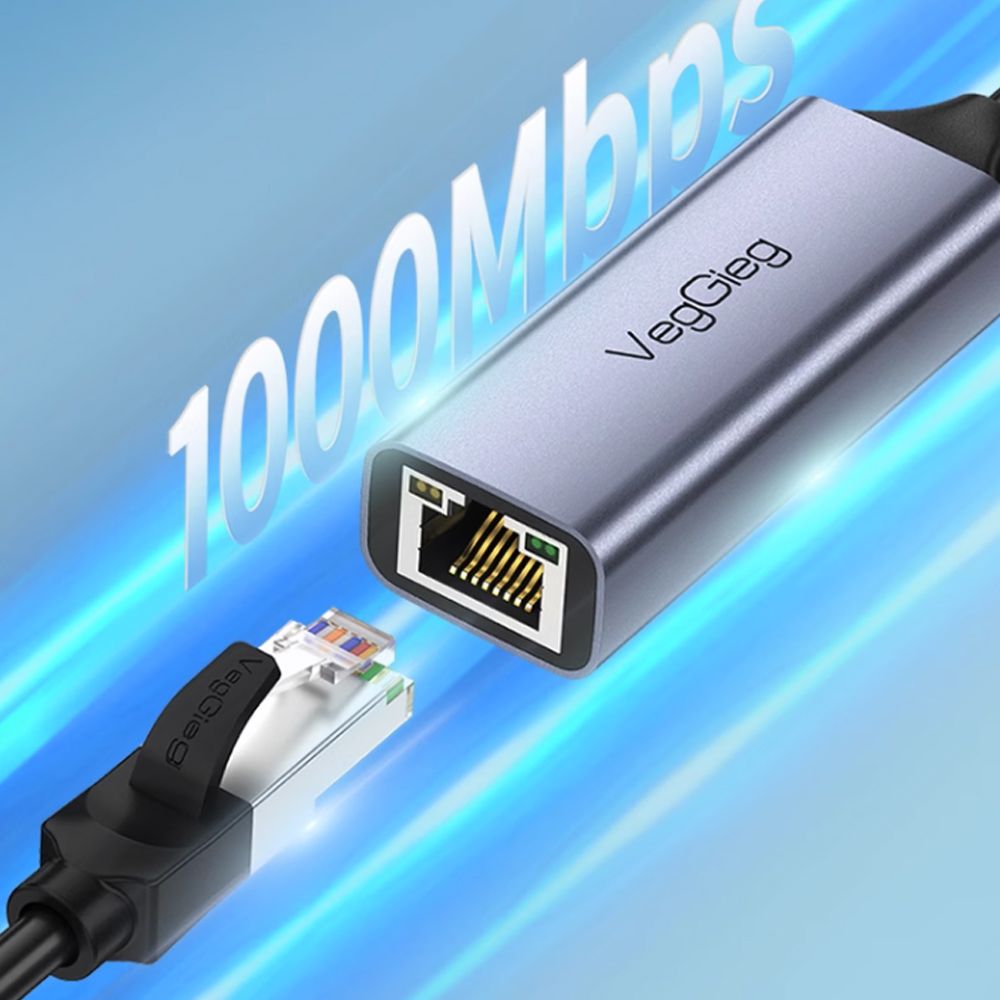 USB 3.0 sang RJ45 LAN 10/100/1000Mbps VegGieg V-K306