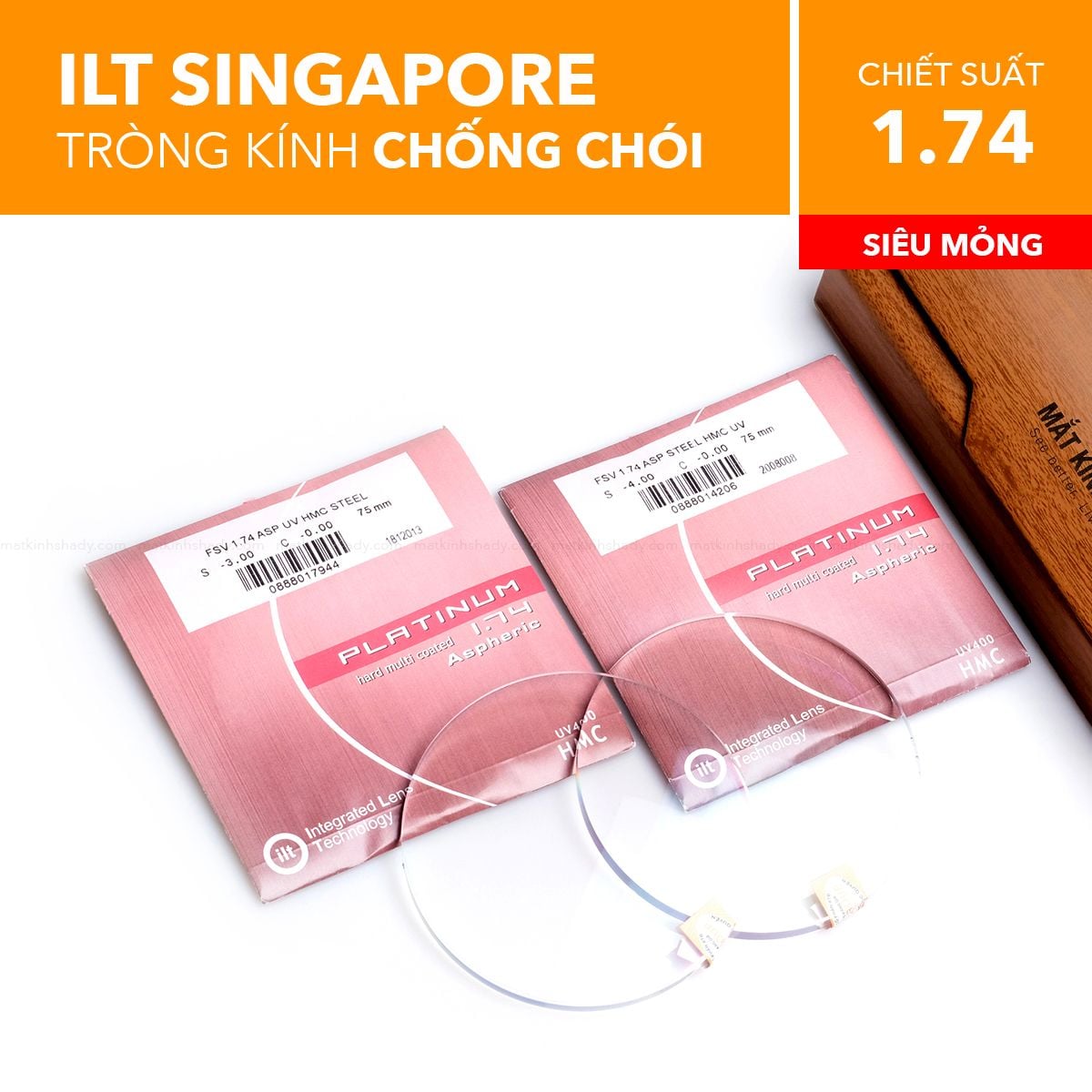 Tròng Kính Siêu Mỏng Chống Chói ILT (Integrated Lens Technology) 1.74