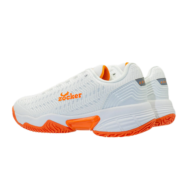 Giày Pickleball Zocker Aspire White/ Orange– Chính hãng, Chống Trượt ...