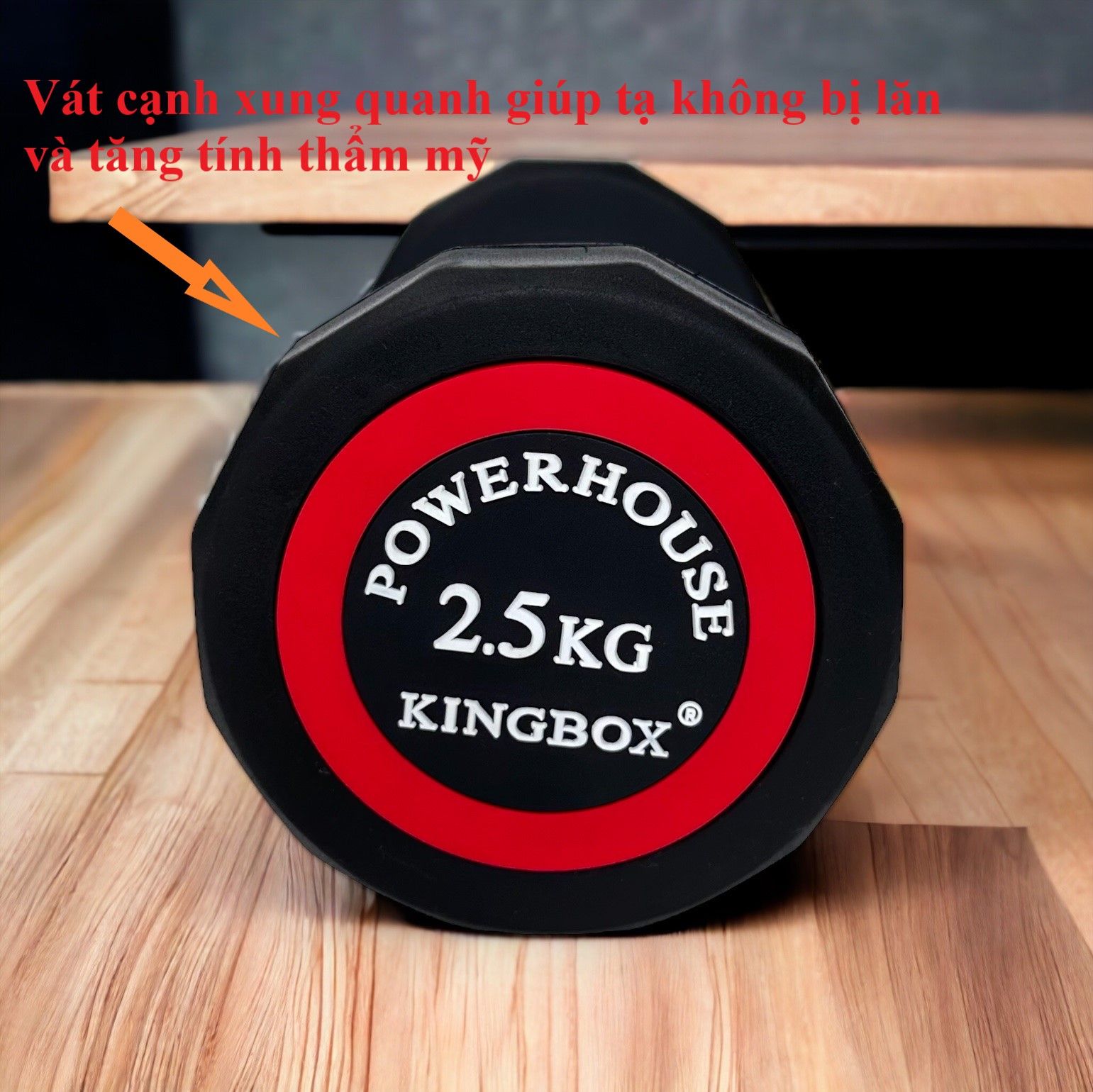 Tạ tay đơn KINGBOX chính hãng gang bọc cao su vát cạnh – THỂ THAO ...