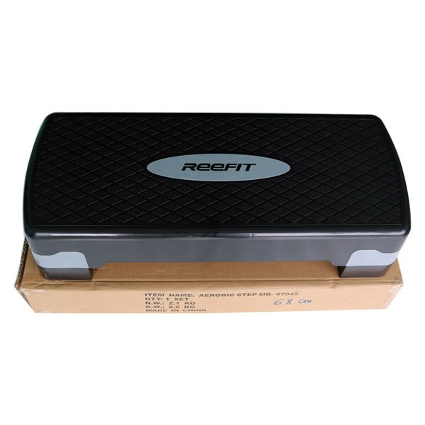 BỤC NHẢY CÓ CHÂN AEROBIC REEFIT 68CM – THỂ THAO PHƯỢNG SPORT