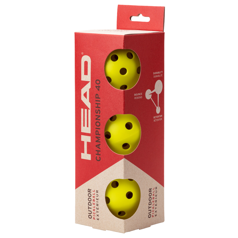 BANH PICKLEBALL HEAD CHAMPIONSHIP 40 CHÍNH HÃNG (3 TRÁI/HỘP) – THỂ THAO ...