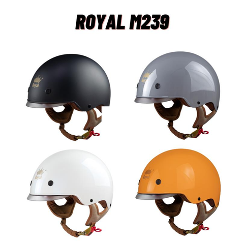 MŨ BẢO HIỂM NỬA ĐẦU KÍNH ÂM ROYAL M239 TRƠN CHÍNH HÃNG – THỂ THAO ...