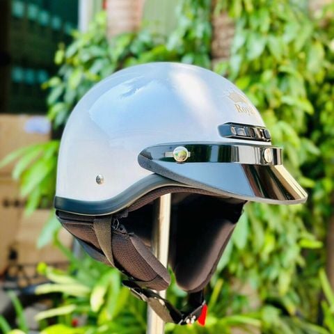 Mũ bảo hiểm Royal M779 2/3 đầu kèm lưỡi ốp tai tháo rời đen bóng nam n – THỂ THAO PHƯỢNG SPORT