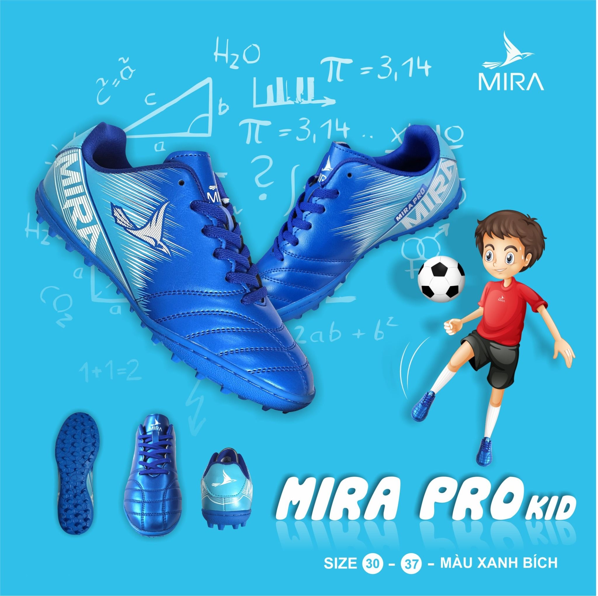 GIÀY BÓNG ĐÁ TRẺ EM MIRA PRO (CÓ 5 MÀU) – THỂ THAO PHƯỢNG SPORT