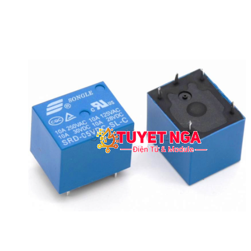 SRD-05VDC-SL-C Relay 5V 10A 5 Chân – ĐIỆN TỬ TUYẾT NGA