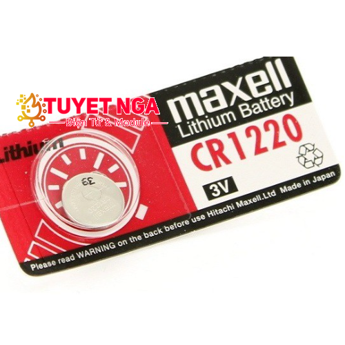 CMos CR1220 Maxcell 3V – ĐIỆN TỬ TUYẾT NGA