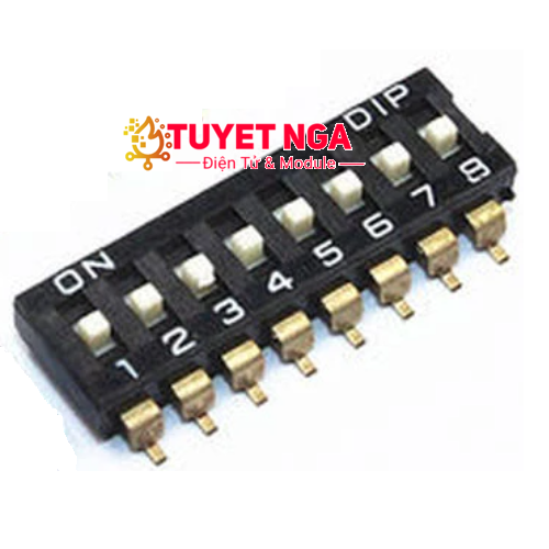 Công Tắc Gạt 8 Bit Switch SMD 2.54mm – ĐIỆN TỬ TUYẾT NGA