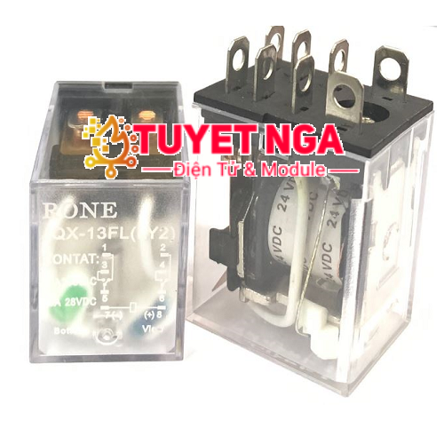 JQX-13FL(LY2) Relay Trung Gian Rone 24V 10A 8 Chân Dẹp – ĐIỆN TỬ TUYẾT NGA