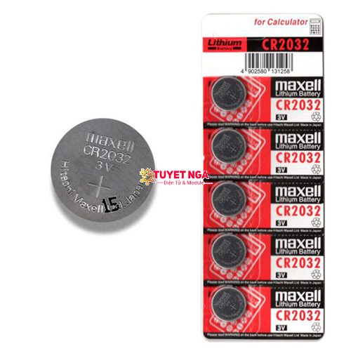 Pin CMos CR2032 Maxell 3V – ĐIỆN TỬ TUYẾT NGA