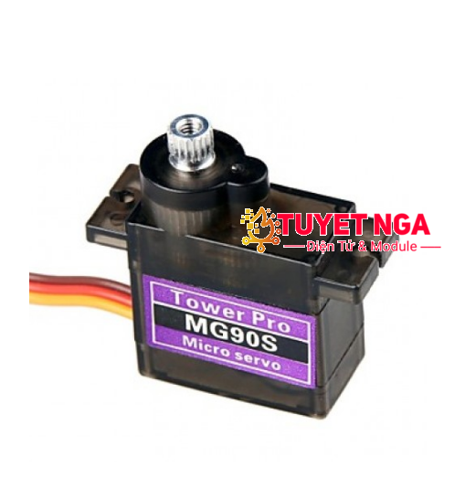 Động Cơ Servo MG90S Bánh Răng Kim Loại (360 Độ) – ĐIỆN TỬ TUYẾT NGA