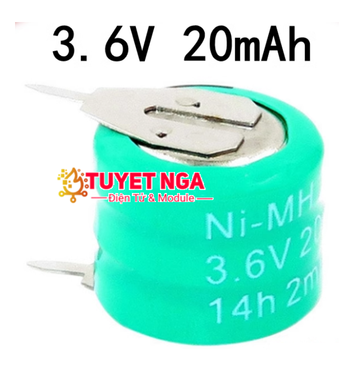 NI-MH Pin Sạc 3.6V 20mAh – ĐIỆN TỬ TUYẾT NGA