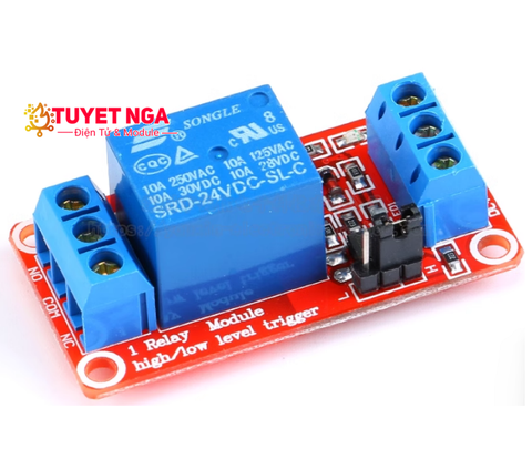 Module 1 Relay Kích Mức Cao Thấp 5V – ĐIỆN TỬ TUYẾT NGA