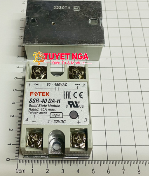 Relay Bán Dẫn SSR-40DA-H FOTEK Chính Hãng – ĐIỆN TỬ TUYẾT NGA