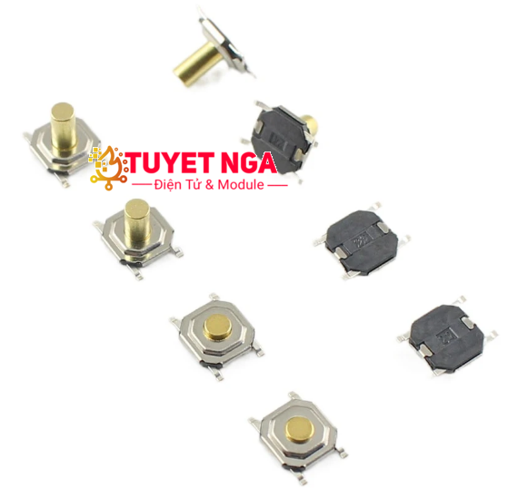 Nút Nhấn 4 Chân SMD 4x4x4mm – ĐIỆN TỬ TUYẾT NGA