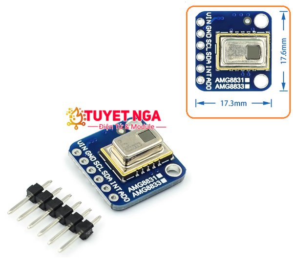 GY- AMG8833 Cảm BIến Nhiệt Độ Hồng Ngoại IR AMG8833 – ĐIỆN TỬ TUYẾT NGA