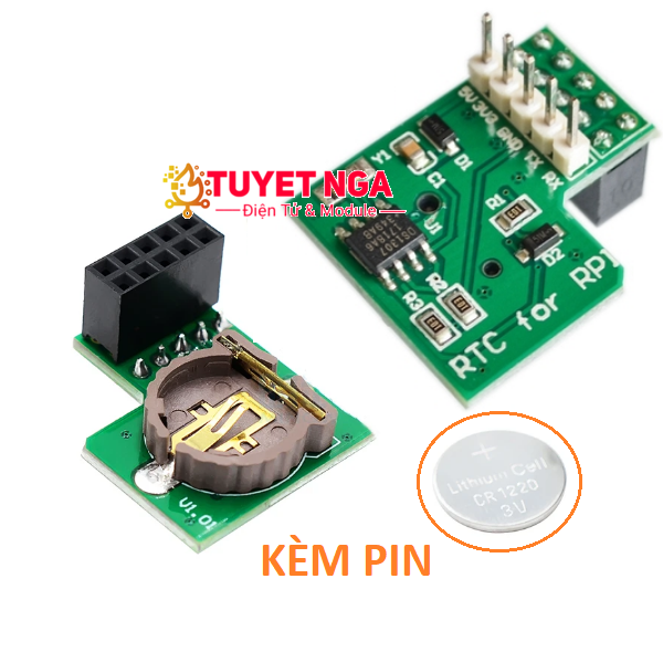 DS1307 Mạch Thời Gian RTC Raspberry Pi (kèm pin) – ĐIỆN TỬ TUYẾT NGA