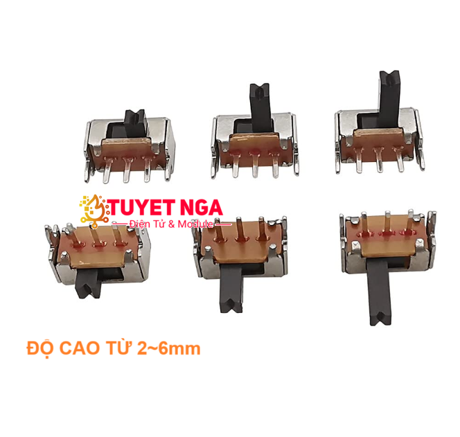 SK-12D07 Công Tắc Trượt 3 Chân 2 Vị Trí 0.3A 50VDC Cao 2mm – ĐIỆN TỬ TUYẾT NGA