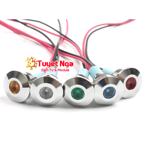 Đèn Báo Kim Loại Đỏ 10mm 5V – ĐIỆN TỬ TUYẾT NGA