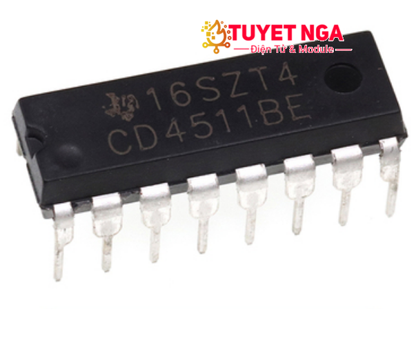 IC CD4511BE Segment LED Driver – ĐIỆN TỬ TUYẾT NGA