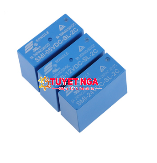 SMI-12VDC-SL-2C Relay 12V 5A 5 Chân – ĐIỆN TỬ TUYẾT NGA