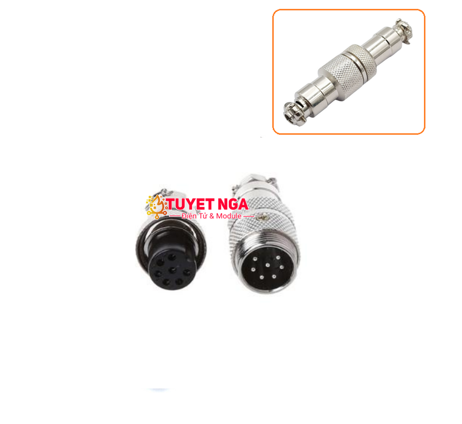 GX16-7P Jack Sắt Đực Cái Nối 7 (nắp chụp) – ĐIỆN TỬ TUYẾT NGA