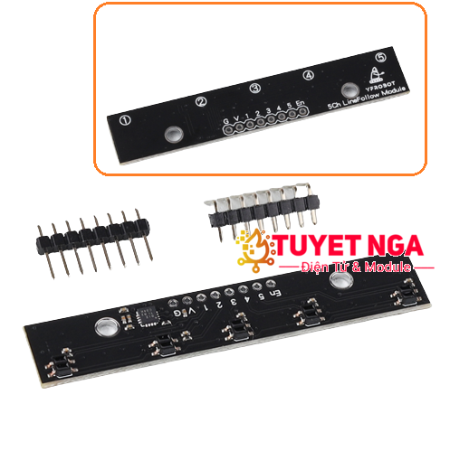 Cảm Biến Dò Line QTR-5RC – ĐIỆN TỬ TUYẾT NGA