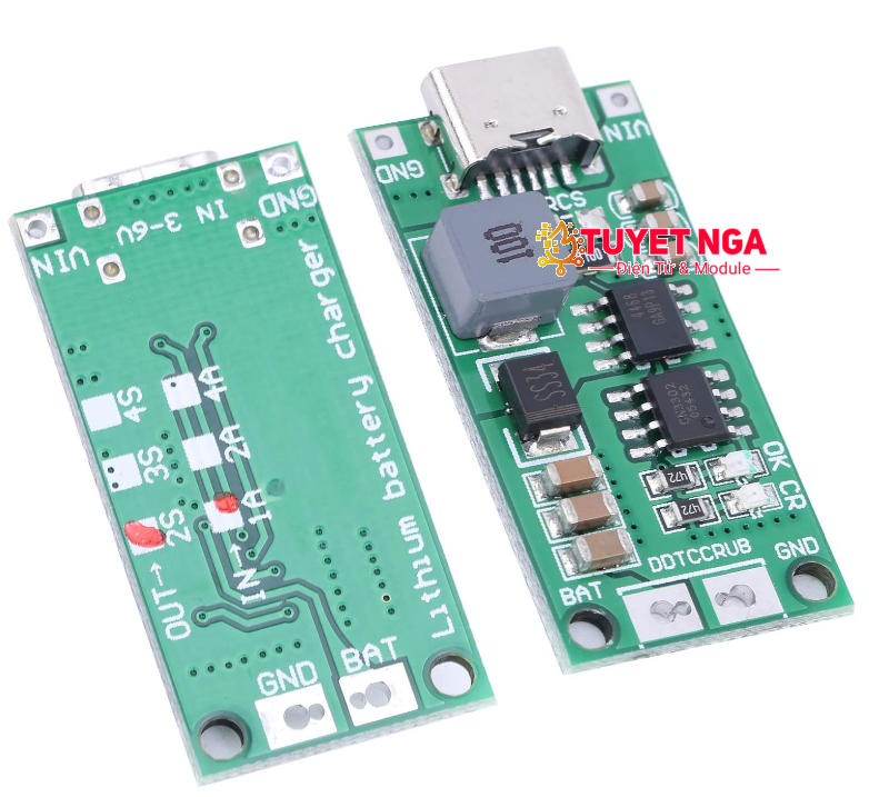 Mạch Sạc Pin 3S 2A Cổng TypeC – ĐIỆN TỬ TUYẾT NGA