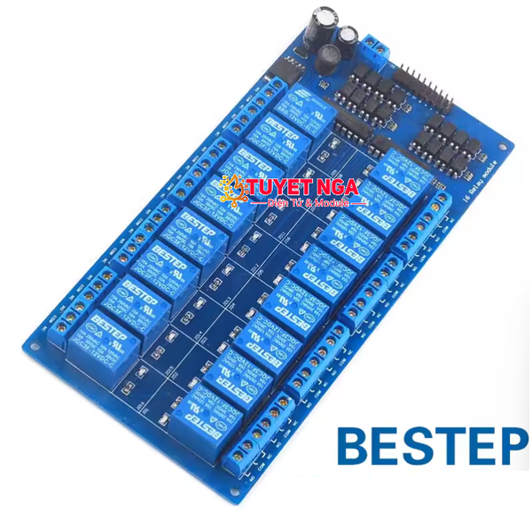 Module 16 Relay Kích Mức Thấp 12V – ĐIỆN TỬ TUYẾT NGA