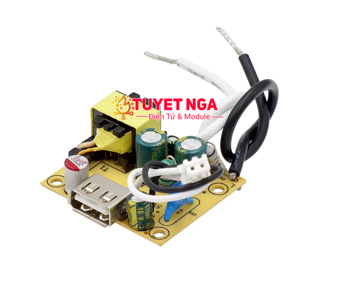 Mạch Nguồn AC-DC 5V 2A Cổng USB – ĐIỆN TỬ TUYẾT NGA