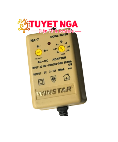 WINSTAR Adapter Đa Năng 3 - 15V 500mA NA-7 – ĐIỆN TỬ TUYẾT NGA