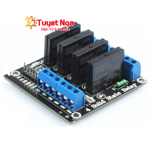 Module SSR 4 Relay 12VDC Kích Mức Thấp – ĐIỆN TỬ TUYẾT NGA