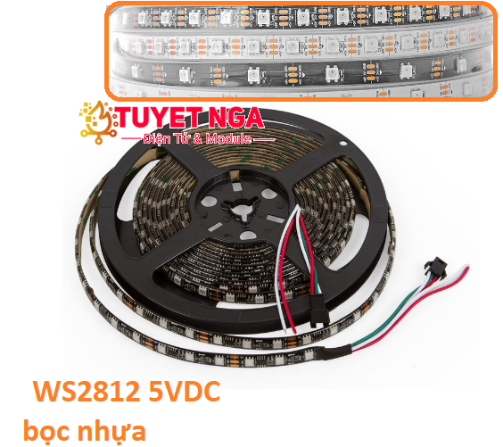 WS2812 Led Dây Điều Khiển RGB 5050 60 led/m 5V (chống nước bọc nhựa) – ĐIỆN TỬ TUYẾT NGA