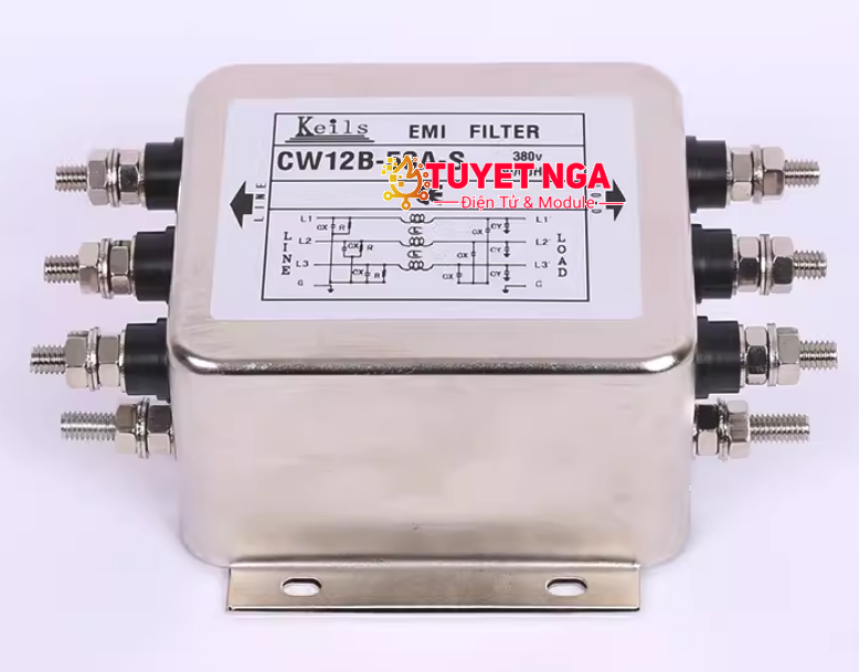 KEILS CW12B-20A-S Bộ Lọc Nguồn Ba Pha 380V 20A – ĐIỆN TỬ TUYẾT NGA