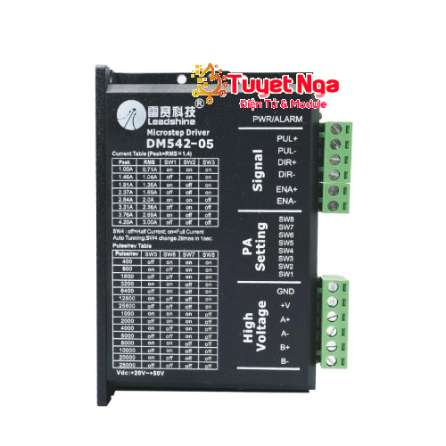 Driver Điều Khiển Động Cơ Bước Leadshine DM542-05 – ĐIỆN TỬ TUYẾT NGA