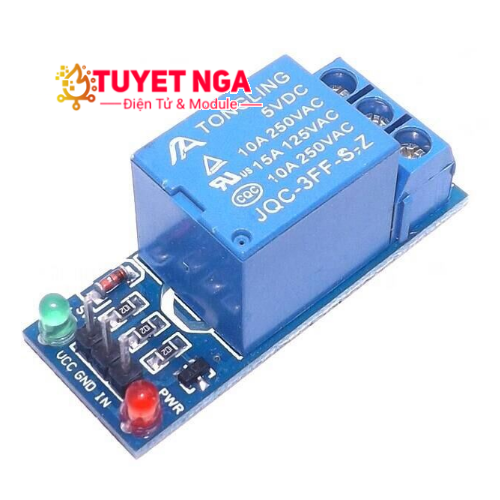 Module 1 Relay Kích Mức Thấp 5V V2 – ĐIỆN TỬ TUYẾT NGA